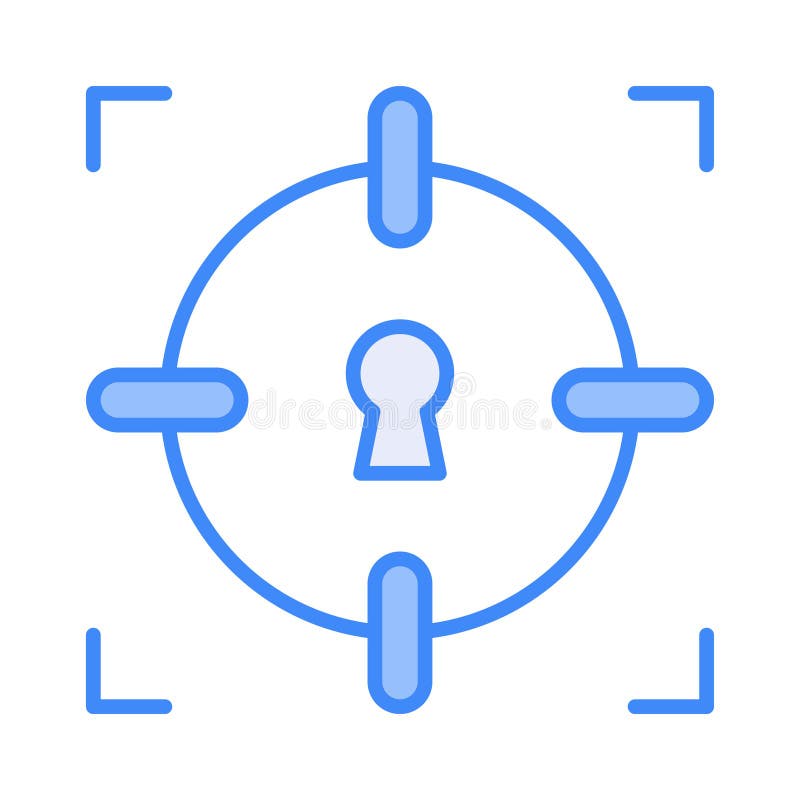 Focus, Protection and Security Vector Icons Set Cyber Computer Network ...