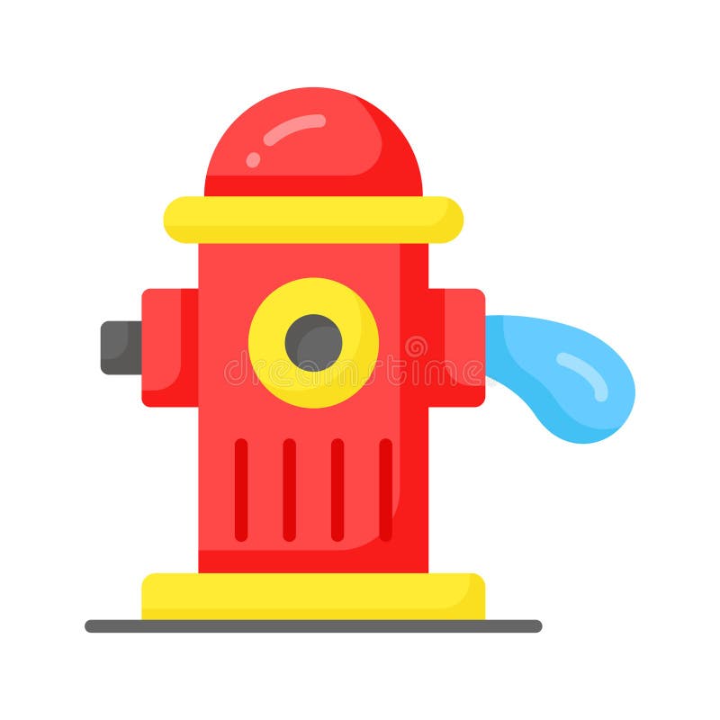 Check this Carefully Designed Icon of Fire Hydrant in Modern Style Stock Vector - Illustration ...