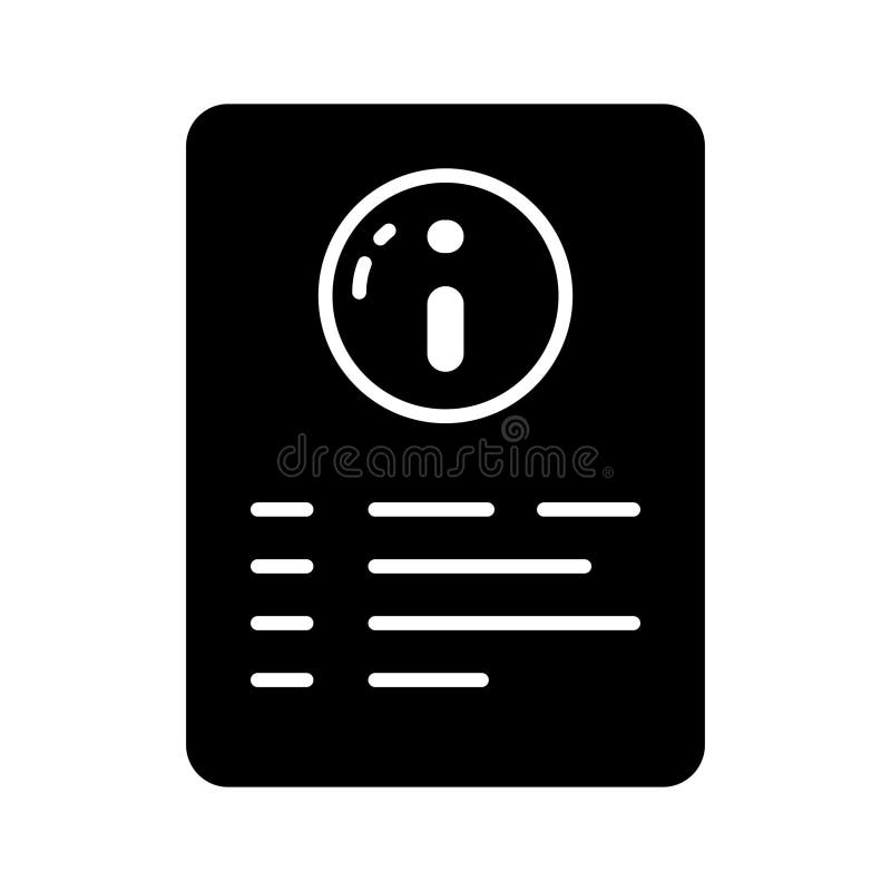 Check this Carefully Designed Icon of Information Document in Modern ...