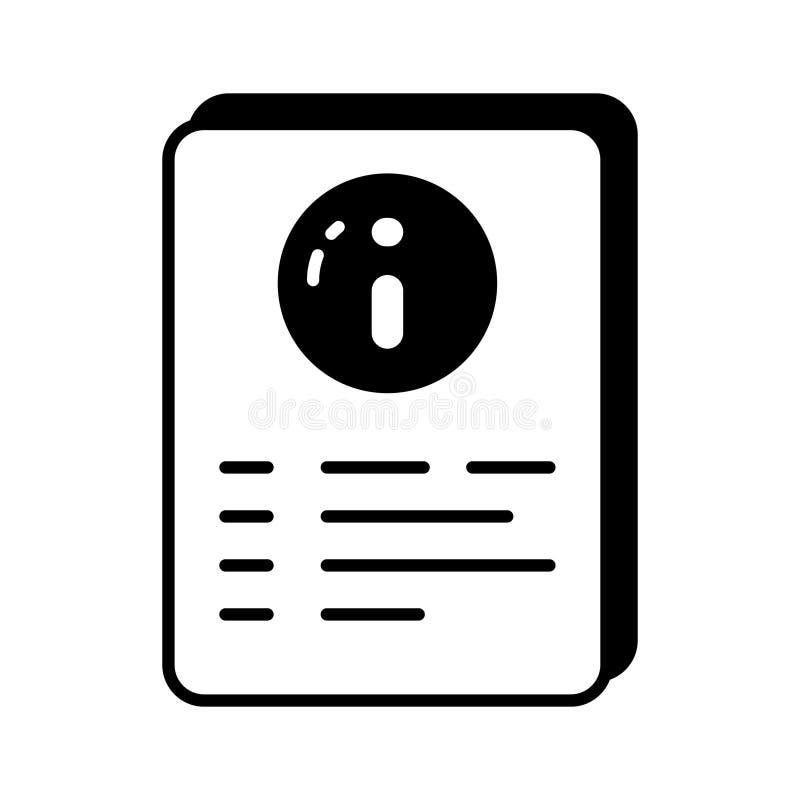 Check this Carefully Designed Icon of Information Document in Modern ...