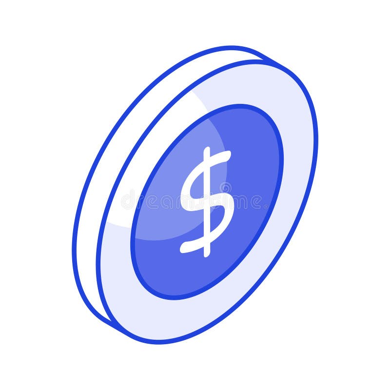 A Box with Dollar Coin Depicting Trendy Icon of Funding, Donations, or ...