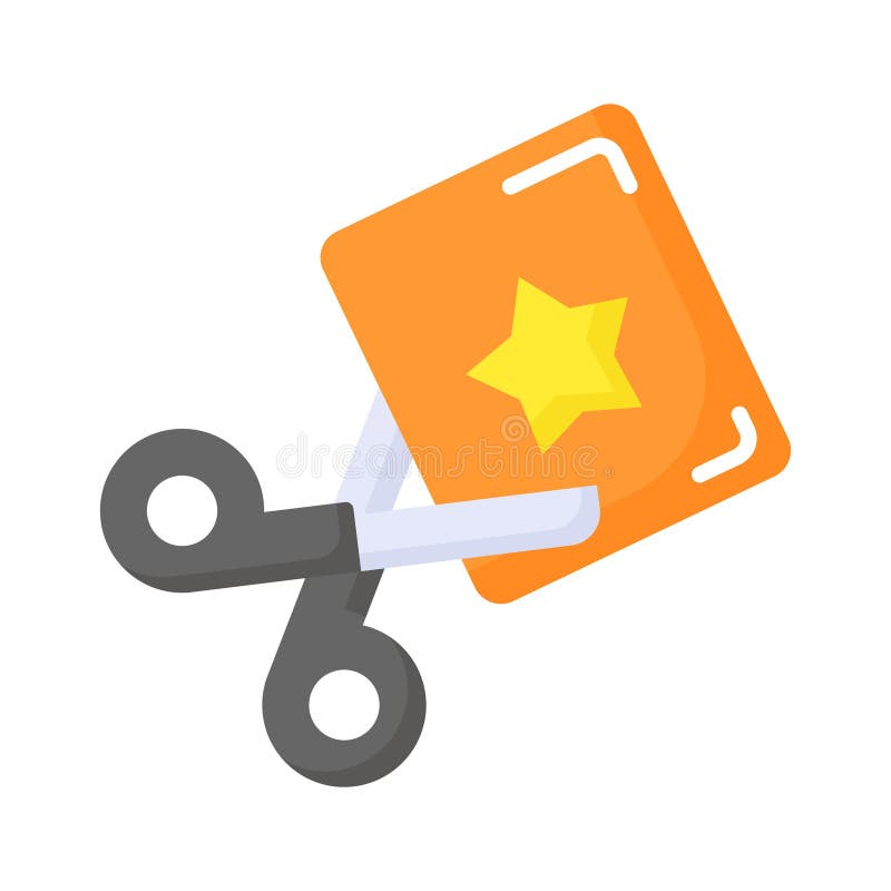 Check this Carefully Designed Icon of Paper Cutter, Scissors Vector ...