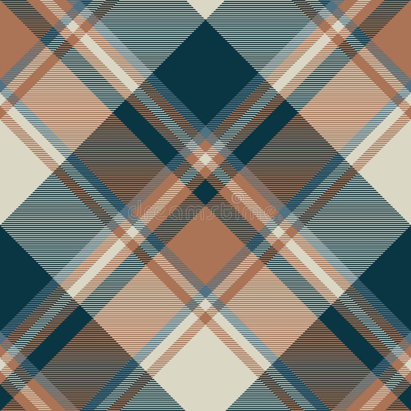 Check Classic Dark Plaid Fabric Texture Seamless Pattern Stock Vector ...