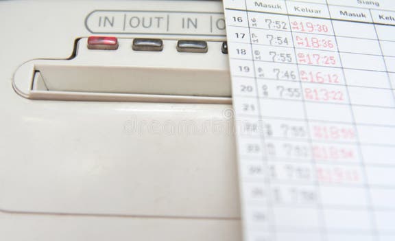 Check clock absence stock photo. Image of employee, staff - 6519570