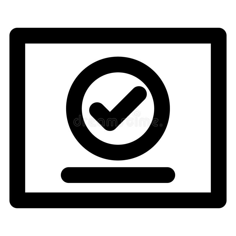 Check, Complete Bold Vector Icon Which Can Be Easily Modified or Edited ...