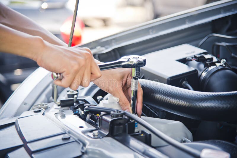 Check the Condition of the Car Engine Stock Image - Image of bonnet ...