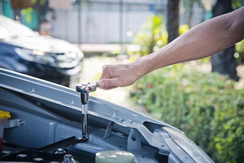 Check the Condition of the Car Engine Stock Photo - Image of enginen ...