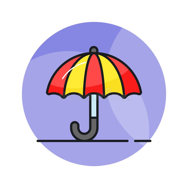 Check this Creatively Designed Icon of Umbrella in Editable Style ...