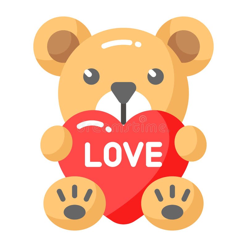 Check this Cute Vector Design of Teddy Bear, Modern and Trendy Style ...