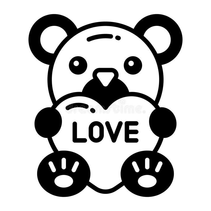 Check this Cute Vector Design of Teddy Bear, Modern and Trendy Style ...