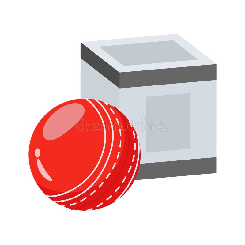 Check this 3d Style Icon of Cricket Ball Stock Illustration ...