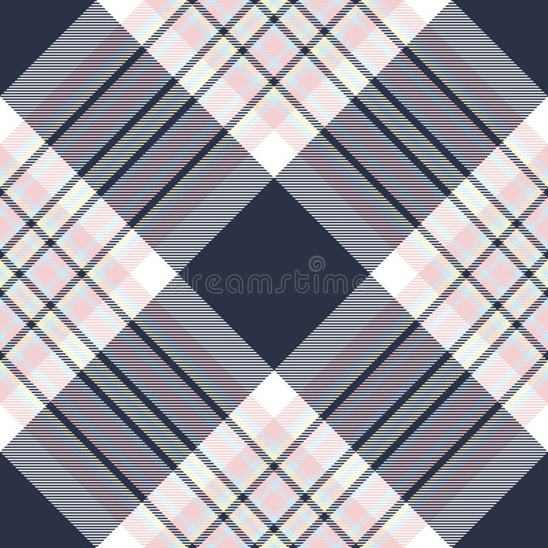 Check Diagonal Fabric Texture Seamless Pattern Stock Vector ...