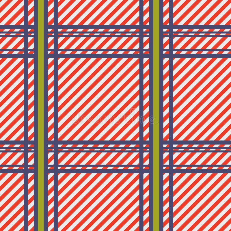Check Diagonal Stripes Geometry Simplicity Red. Stock Vector ...
