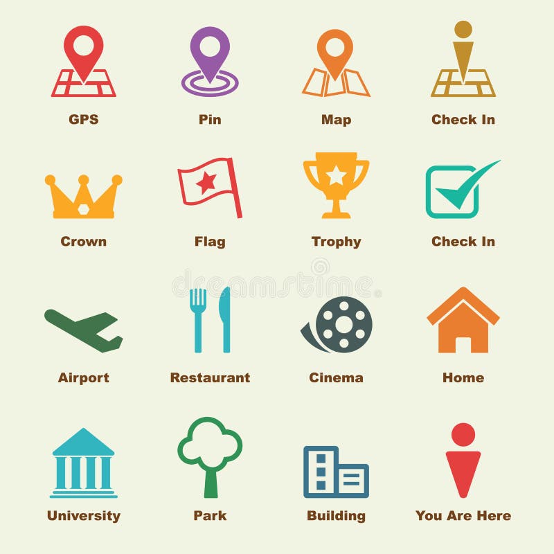 Check in elements stock vector. Illustration of airplane - 58729530