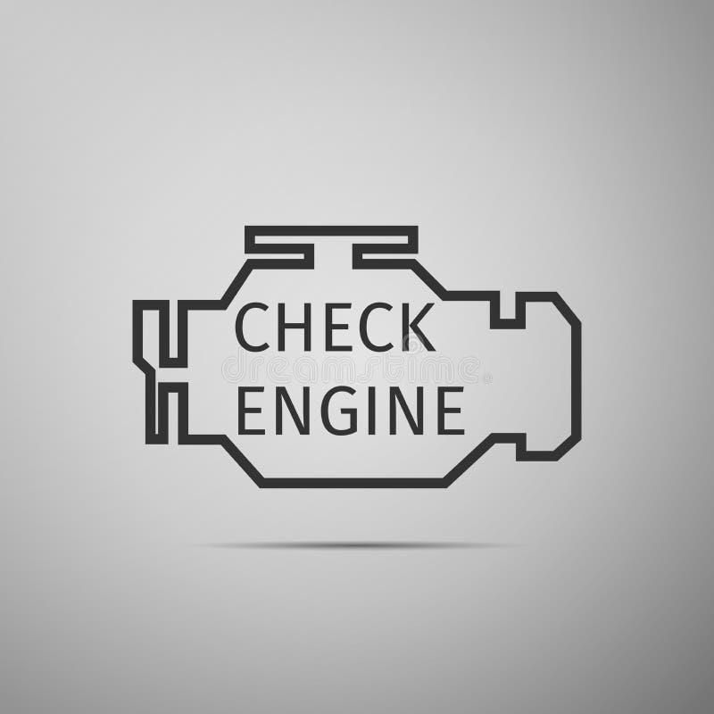 Check engine icon. stock vector. Illustration of design - 175792518