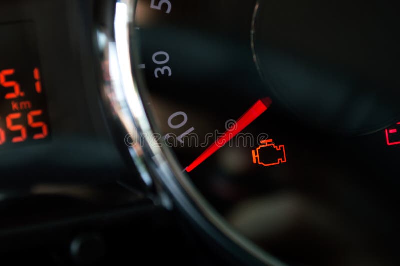 Check engine light. stock photo. Image of accident, notice - 72363138
