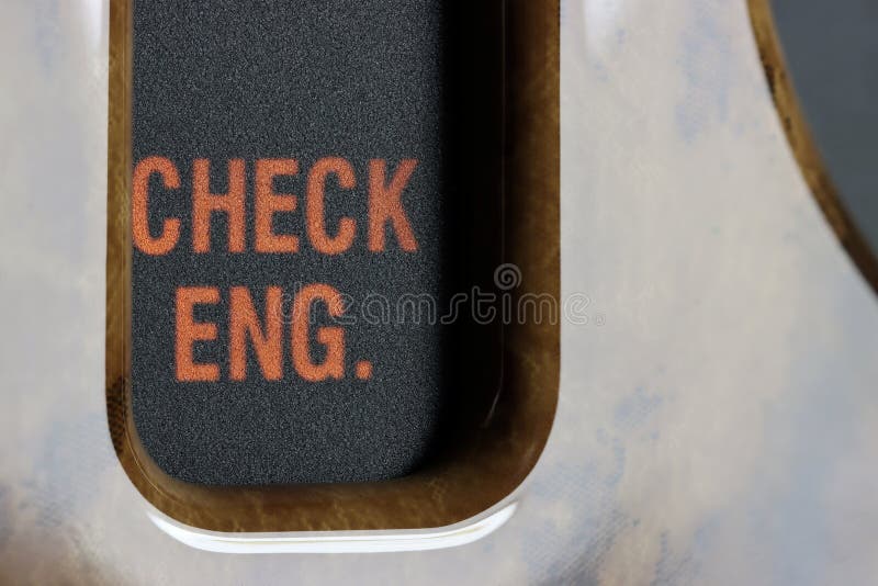 Check engine warning light stock image. Image of failure - 246200157