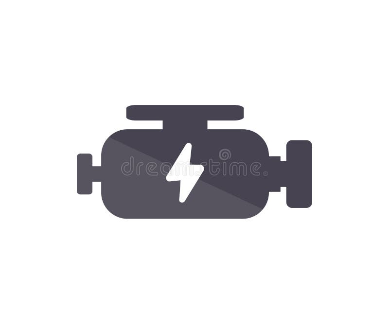 Check Engine Warning, Check Motor Icon Logo Design. Engine Repair ...