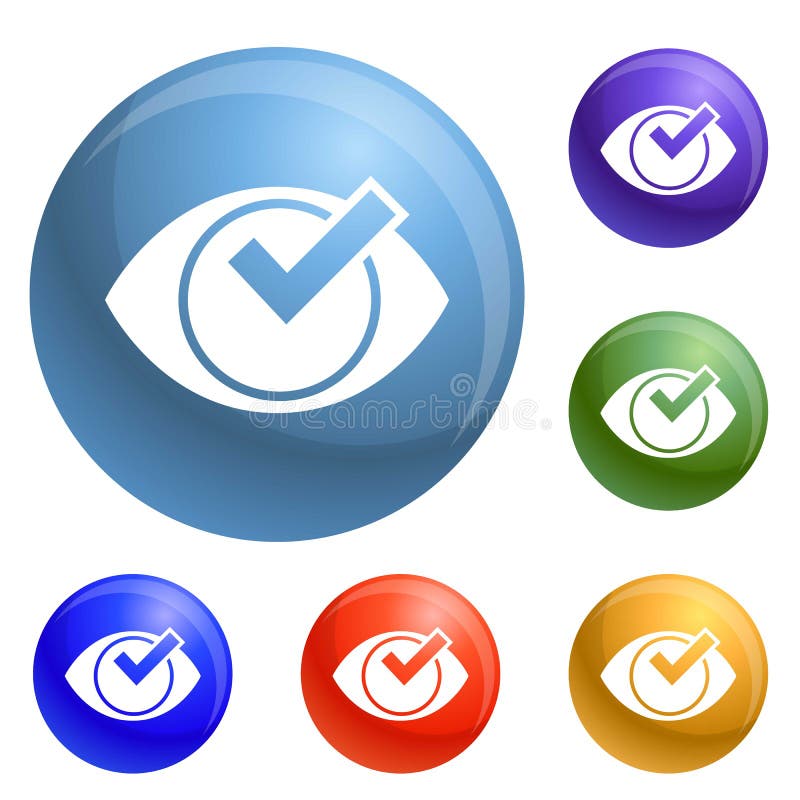 Checkmark Eye Stock Illustrations – 194 Checkmark Eye Stock ...
