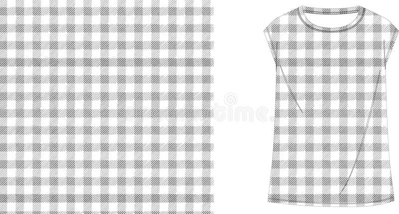 Check Fabric Texture. Vector Textile Print Design Stock Image - Image ...