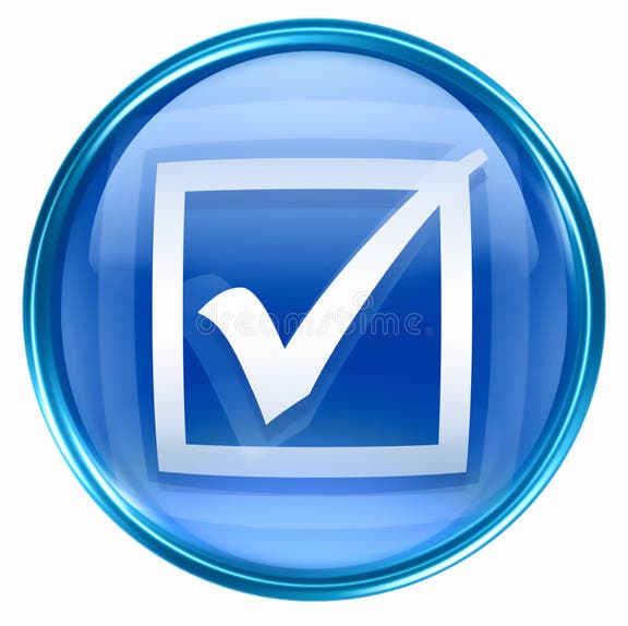 Blue Circle Checkmark Icon Stock Illustrations – 2,940 Blue Circle ...