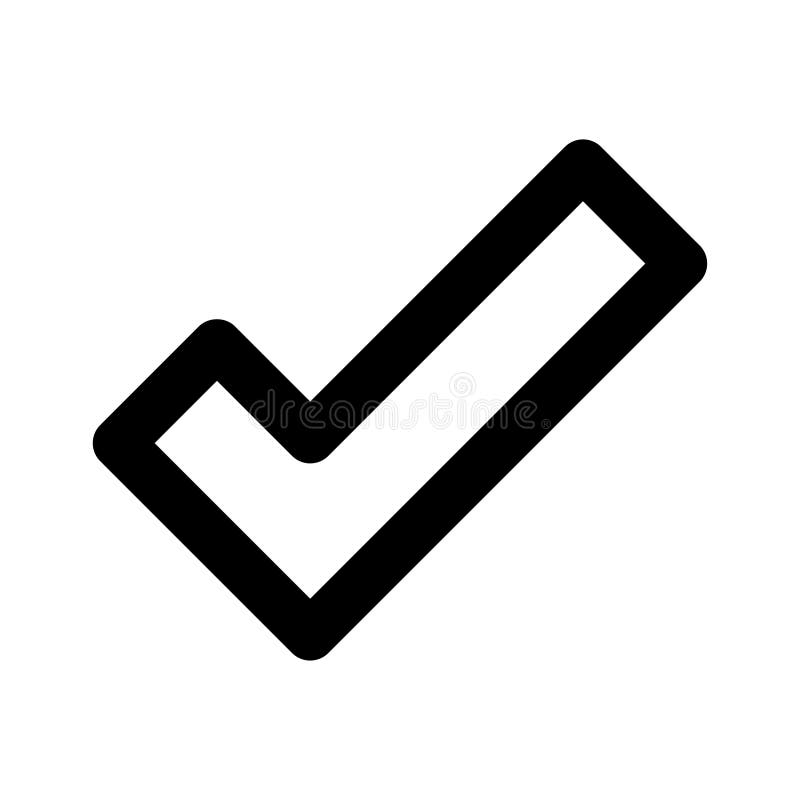 Check icon stock illustration. Illustration of thin - 100795005