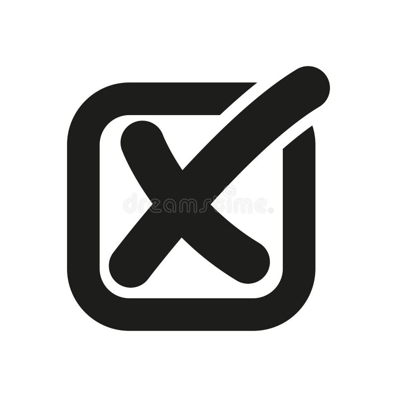 The Check Icon. Checkmark and Checkbox, No, Voting Symbol Stock Vector ...