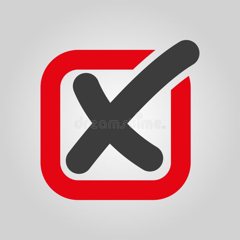 The Check Icon. Checkmark and Checkbox, No, Voting Symbol Stock Vector ...