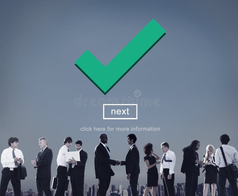 Check Icon Correct Element Next Concept Stock Photo - Image of business ...