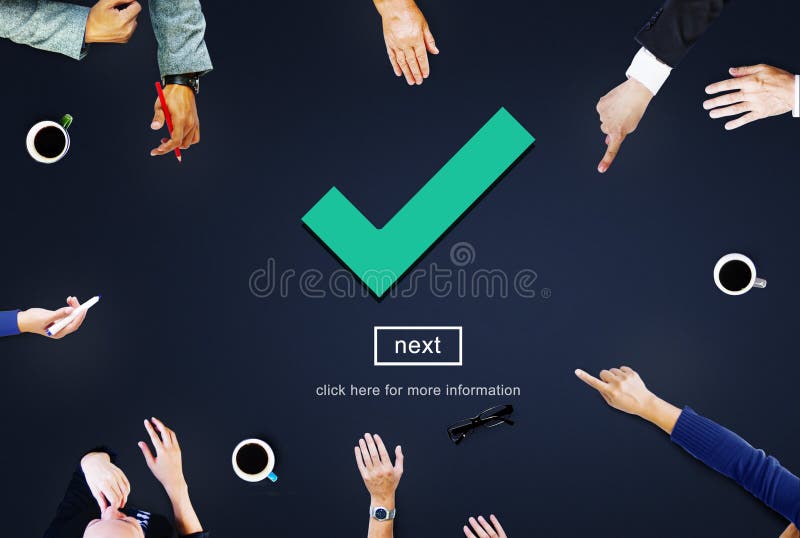 Check Icon Correct Element Next Concept Stock Photo - Image of ...