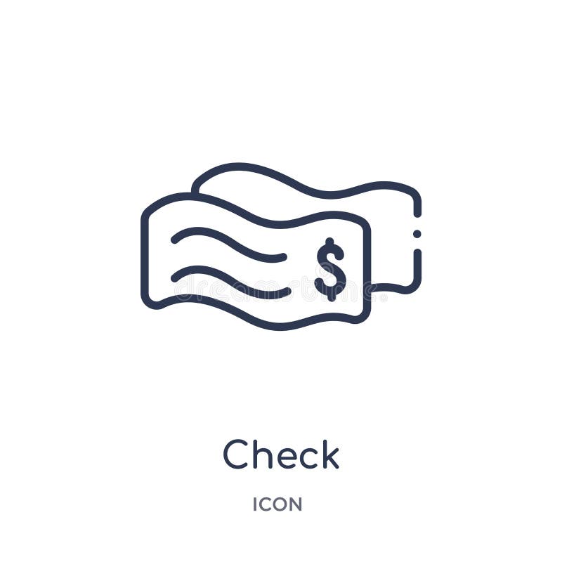 Check Out Icon in Trendy Design Style. Check Out Icon Isolated on White ...