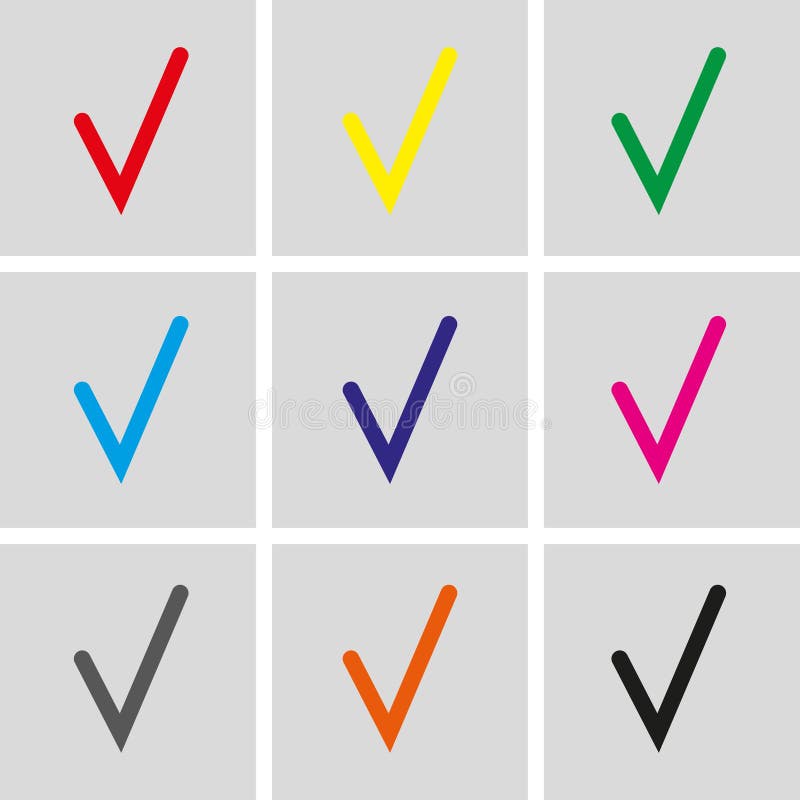 Check Icon Stock Vector Illustration Flat Design Stock Vector ...