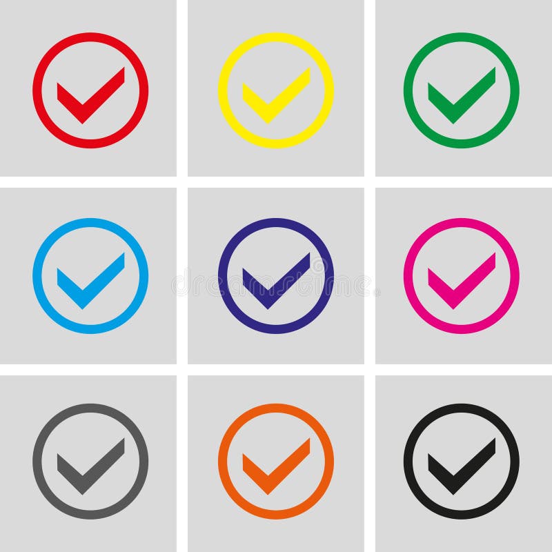 Check Icon Stock Vector Illustration Flat Design Stock Vector ...