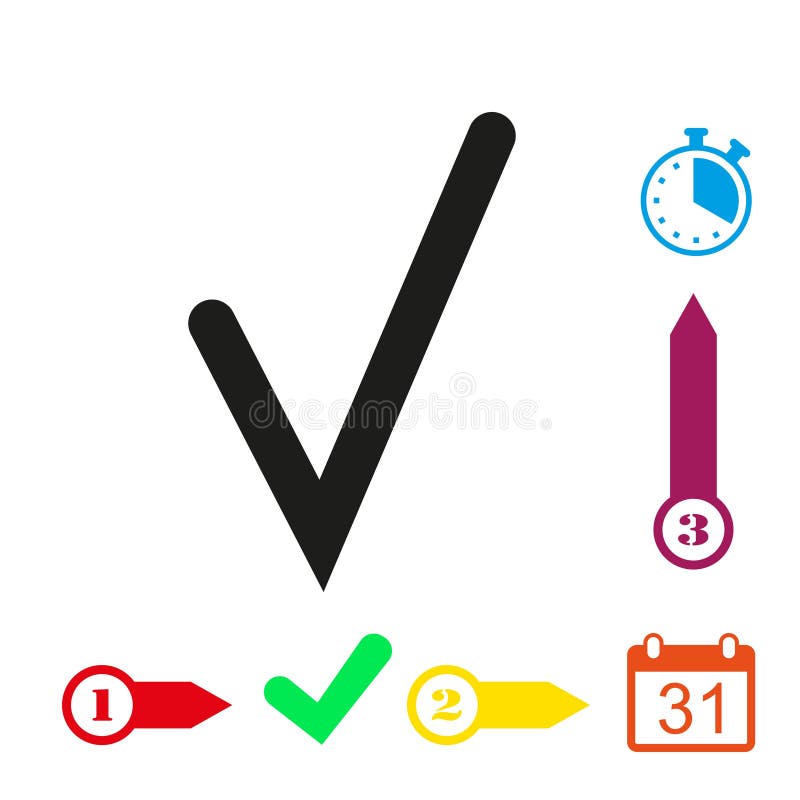 Check Icon Stock Vector Illustration Flat Design Stock Vector ...