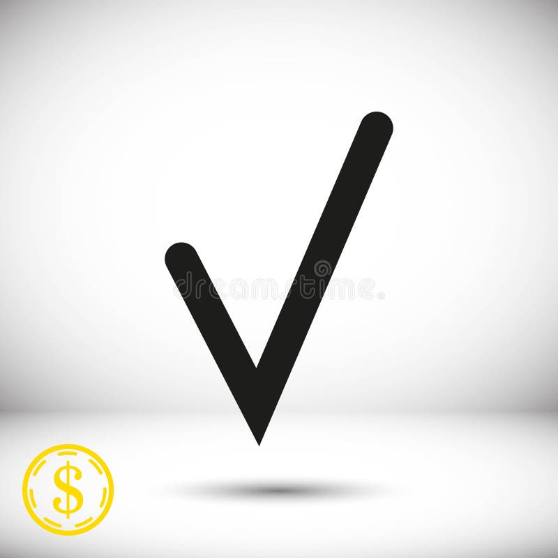 Check Icon Stock Vector Illustration Flat Design Stock Vector ...