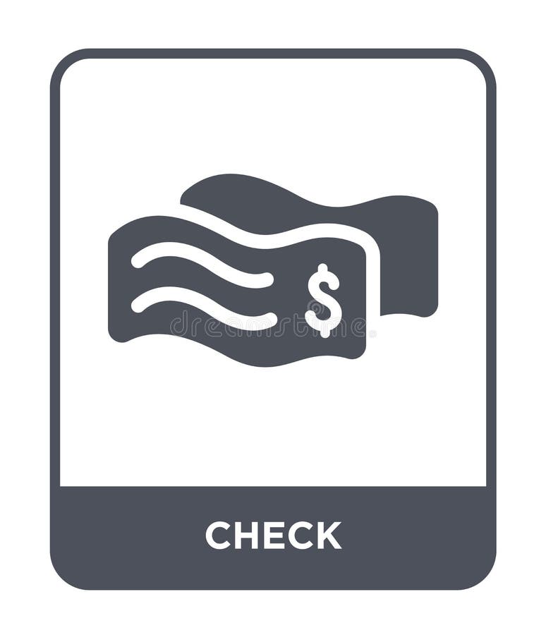 Check Out Icon in Trendy Design Style. Check Out Icon Isolated on White ...