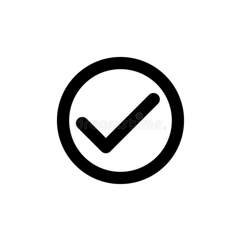 Check Icon . Check Mark Icon. Check List Button Icon Stock Vector ...