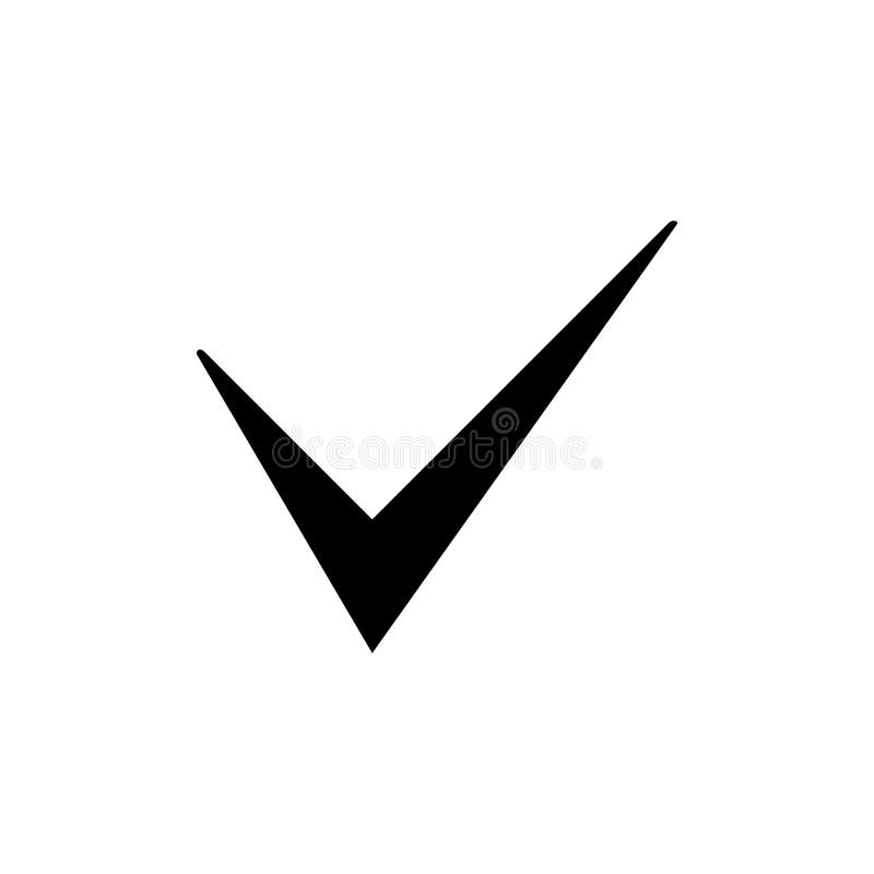 Check Icon Vector. Check Mark Icon Illustration. Stock Illustration ...
