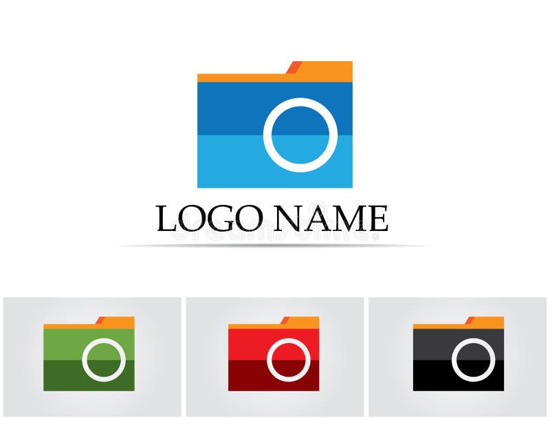 Folder Icons App Logo and Symbols Stock Illustration - Illustration of ...