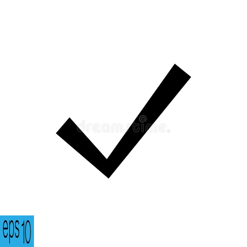 Check Icon - Vector Illustration Stock Illustration - Illustration of ...