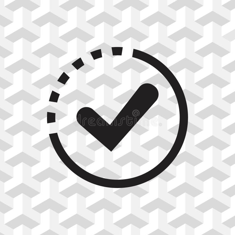 Check Icon Vector Illustration. Flat Design Style Stock Vector ...