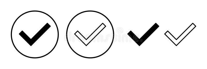 Check Icon Vector. Check Mark Icon. Check List Button Icon Stock Vector ...