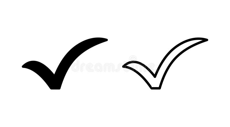 Check Icon . Check Mark Icon. Check List Button Icon Stock Vector ...