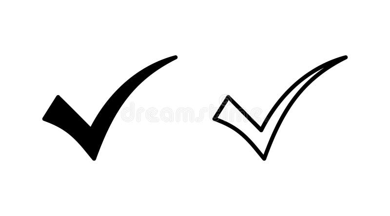 Check Icon . Check Mark Icon. Check List Button Icon Stock Vector ...