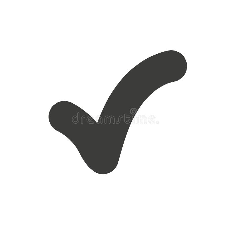 Red Check Mark Icon. Tick Symbol, Tick Icon Vector Illustration Stock ...