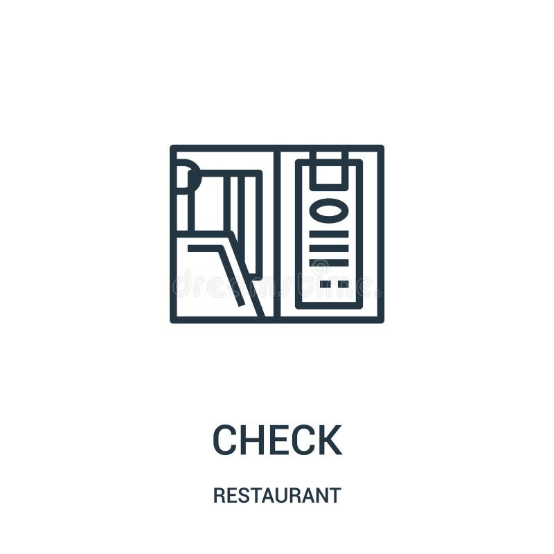 Check Out Icon Vector from Hotel Collection. Thin Line Check Out ...