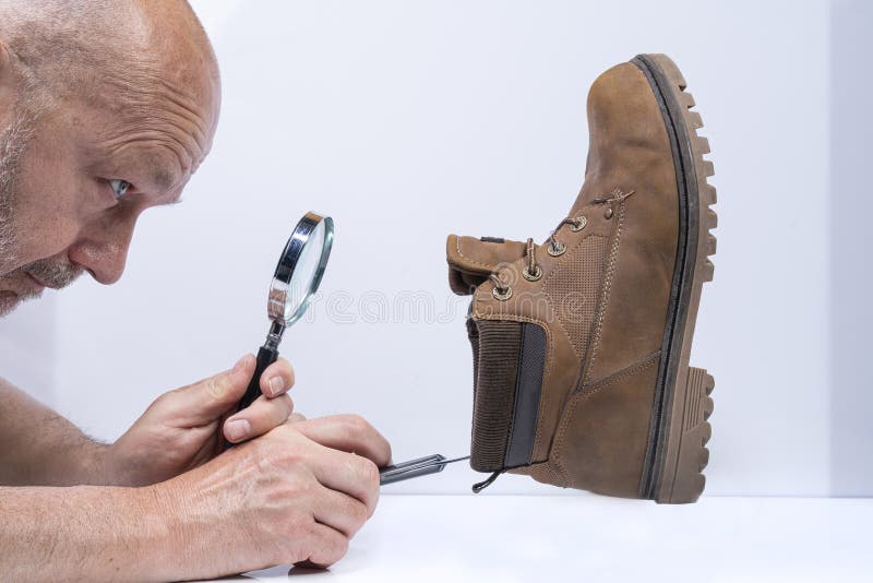 Check the inside of a shoe stock photo. Image of seated - 186339852