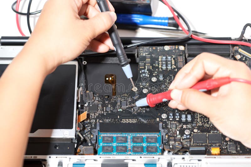 Check laptop circuit stock image. Image of electrical - 81402263