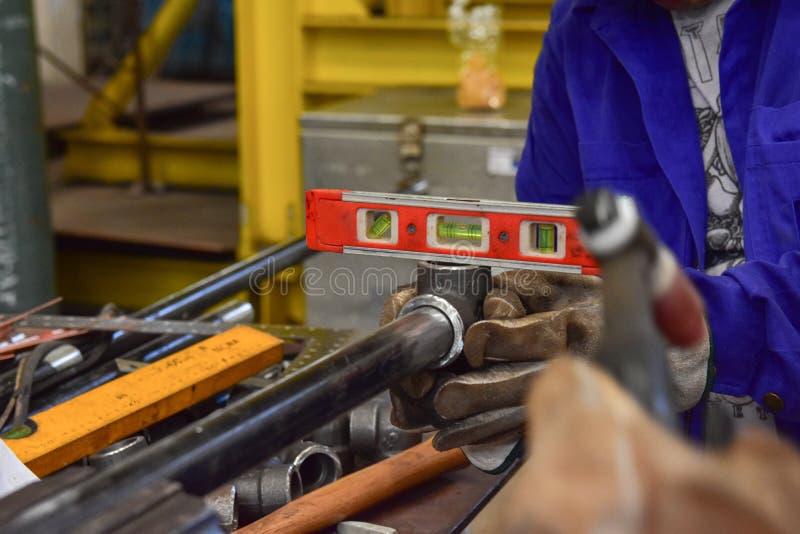 Check the Level with a Water Level Meter Indicator Stock Photo - Image ...