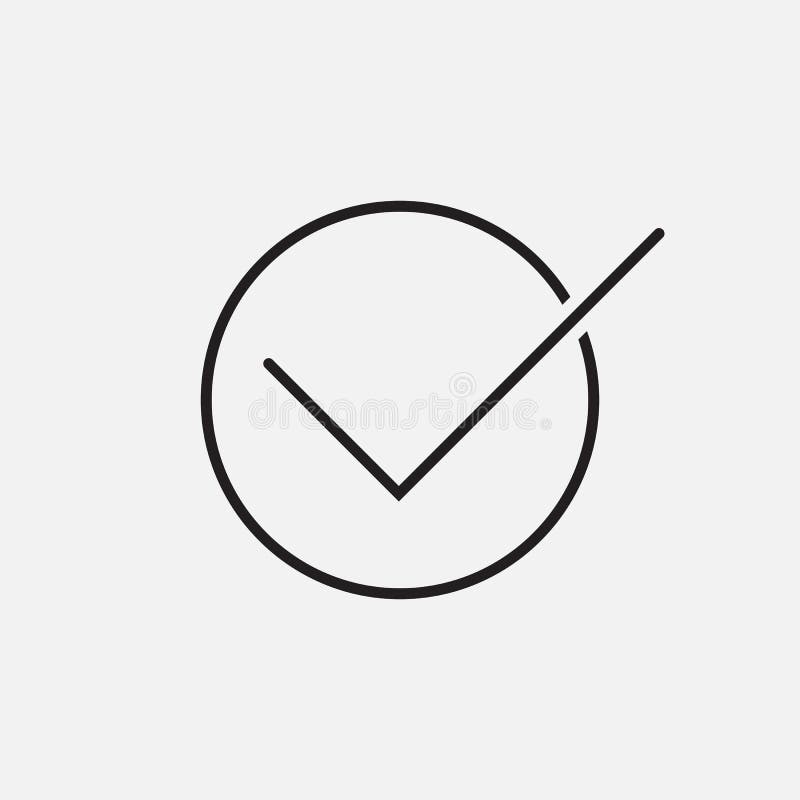 Check Line Icon, Outline Vector Logo Illustration Stock Vector ...